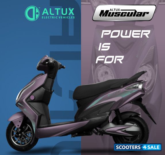 Altux Muscular Electric Scooter price, mileage, colours, photos, featuers and reviews ...