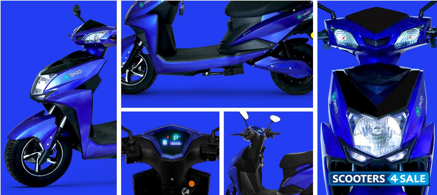 ONZO Green Electric Scooter price, mileage, colours, photos, featuers ...